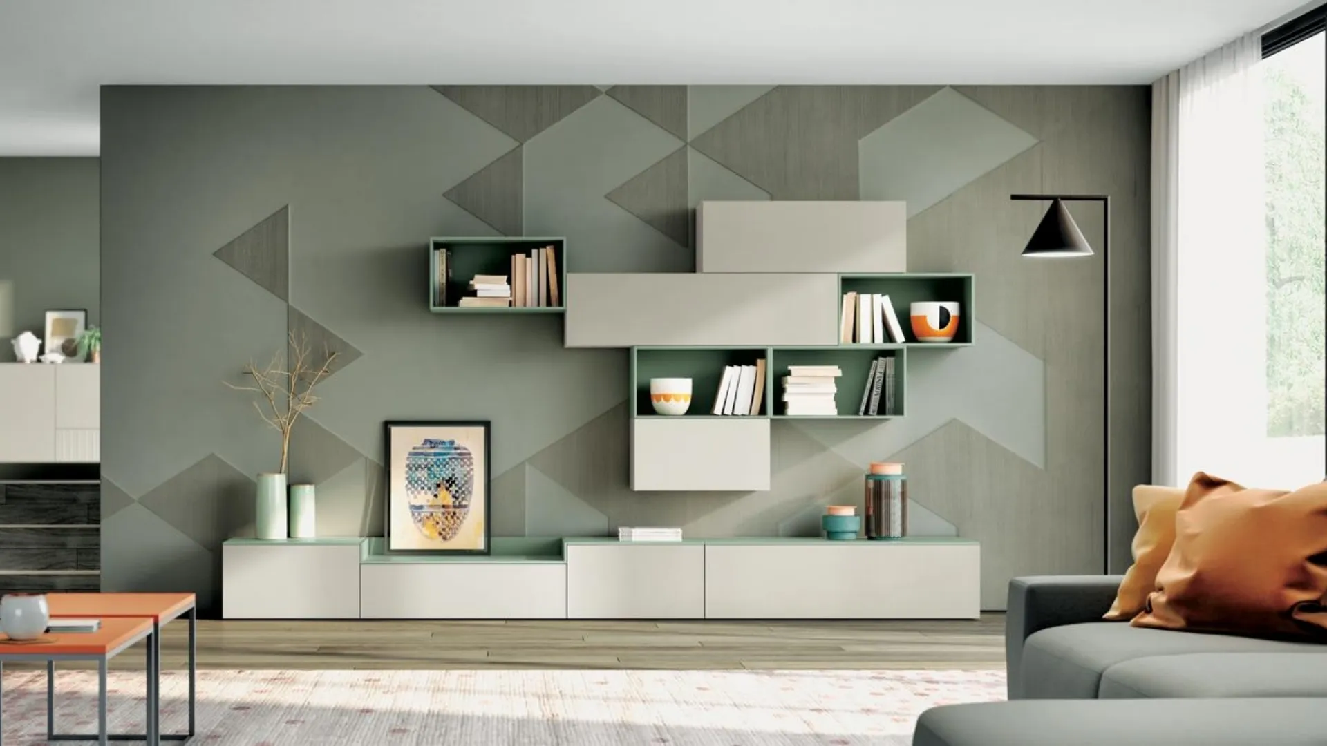 Parete Attrezzata Living 810 di Spagnol Mobili